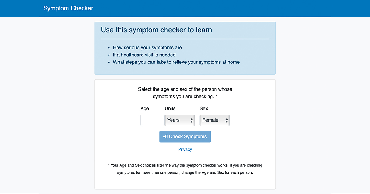 Symptom Checker - CVFP Medical Group